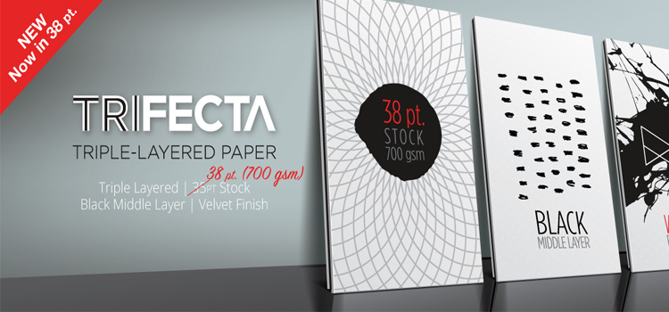 New Ultra Thick, Triple-Layered Paper: 38 pt. Trifecta Black ...
